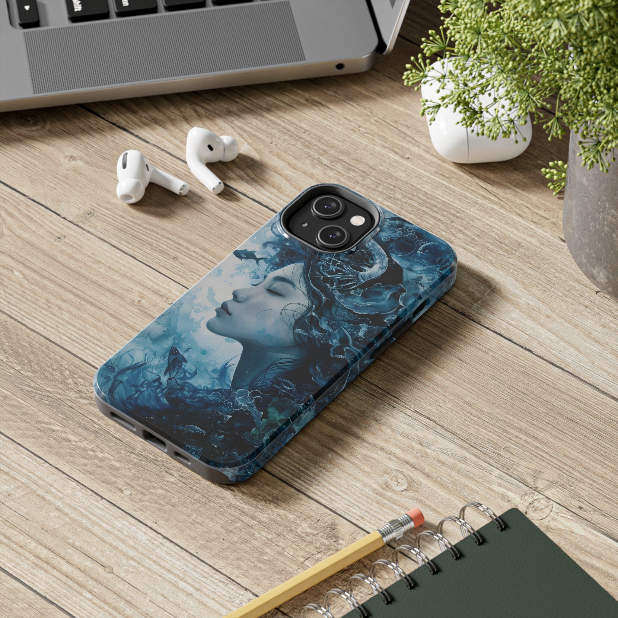 Sedna Inuit Sea Goddess iPhone Case - Marine Elegance Protective Cover ...