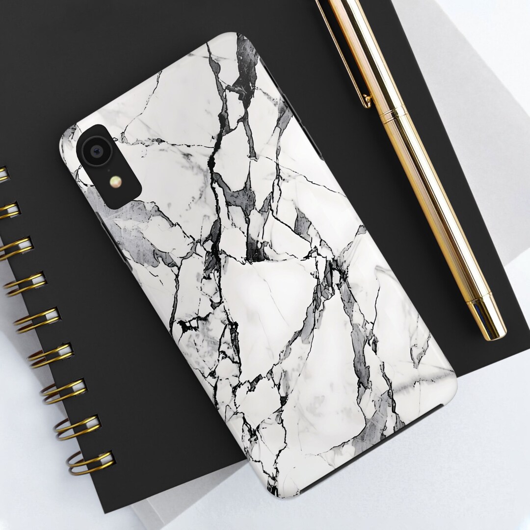 Black and White Marble Design Phone Case | Elegant Pattern for iPhone ...