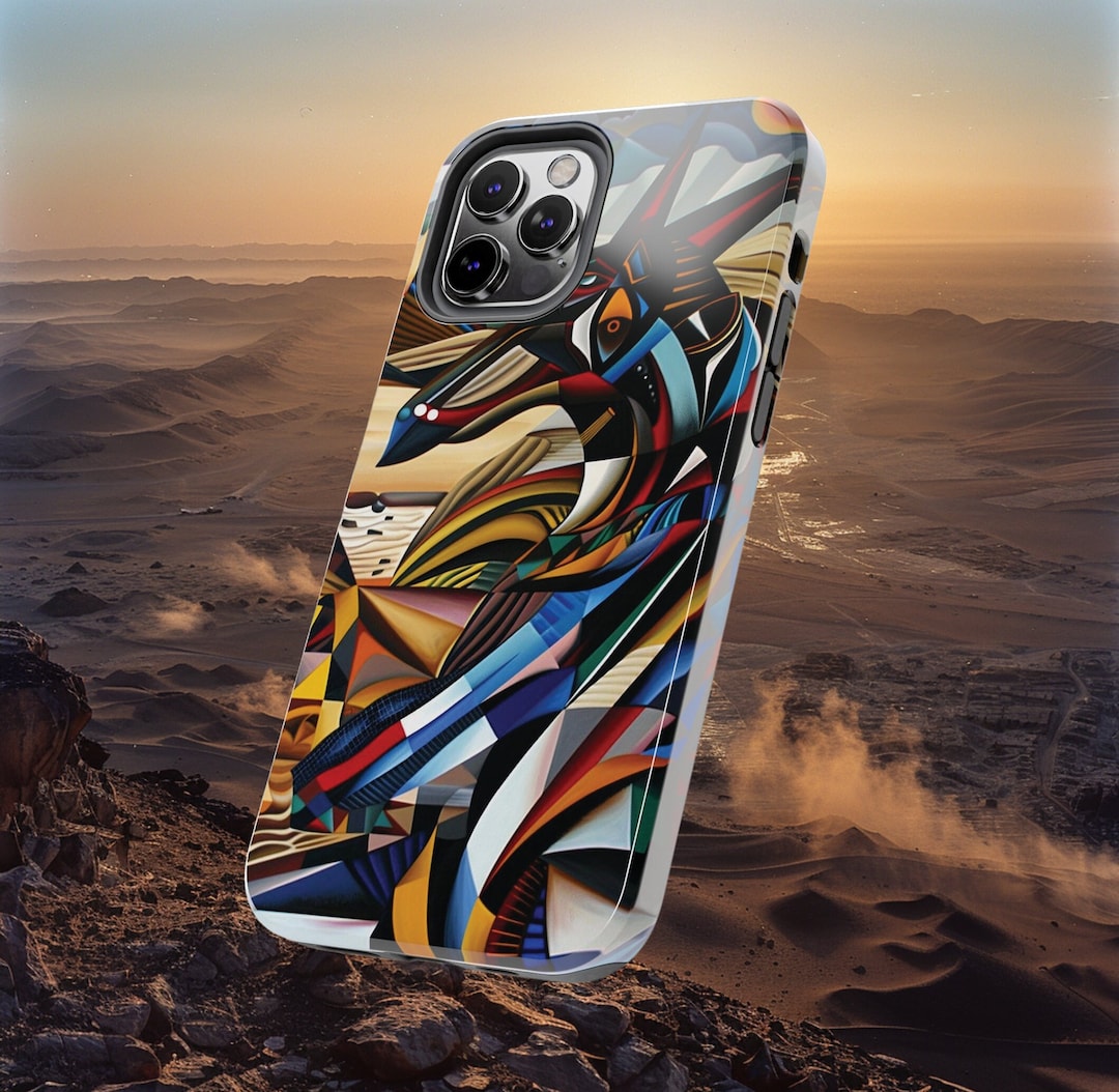 Anubis Art Phone Case | Cubist Inspired Design for iPhone and Samsung ...
