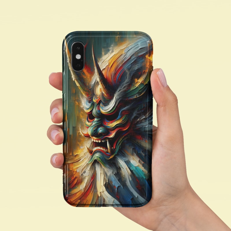 Unique Oni Mask Case - Etsy