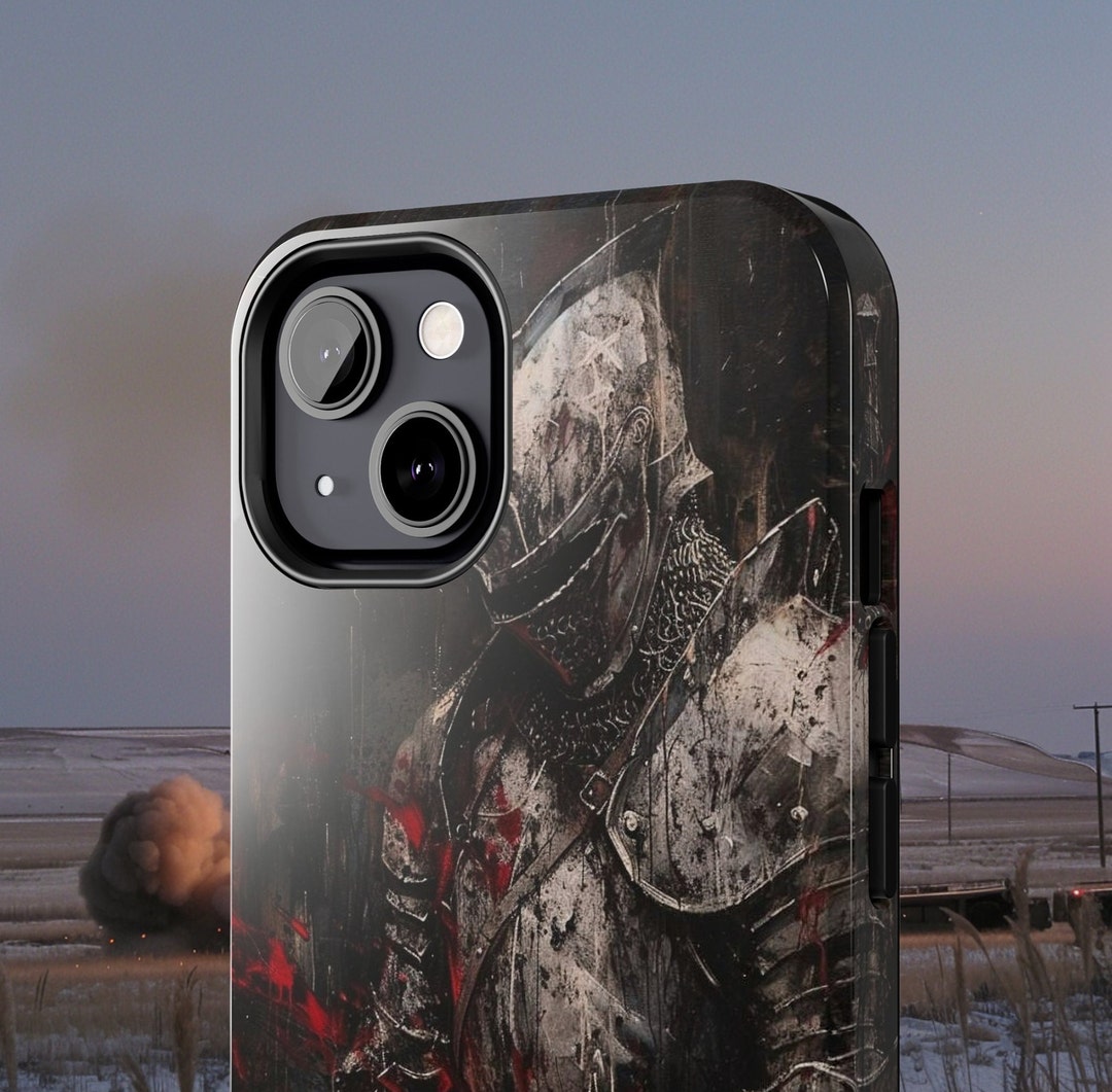 Medieval Knight Battle Armor iPhone Case: Gothic Warrior Art ...