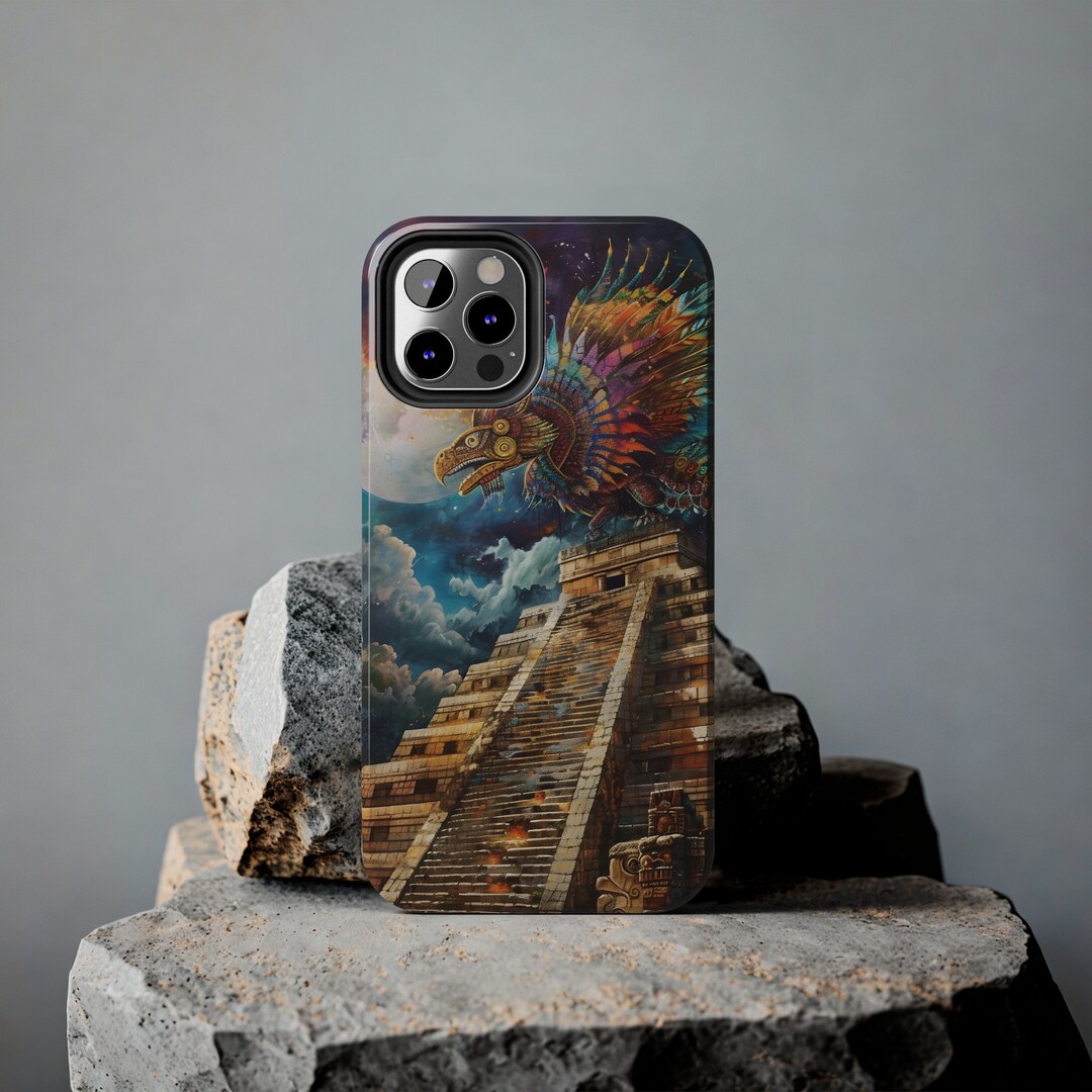 Kukulkan Quetzalcoatl Phone Case - Ancient Mayan Pyramid Art - Mayan ...