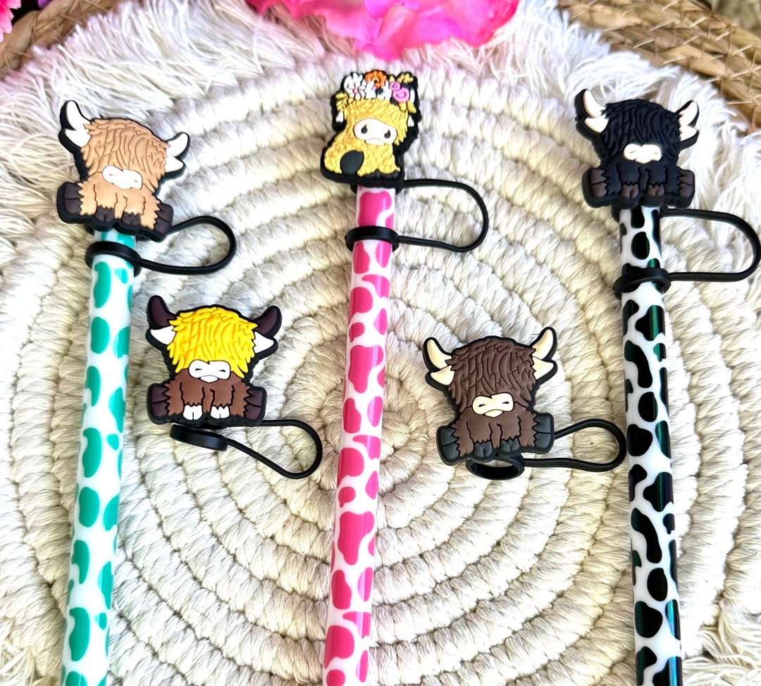 Highland Cow Straw Topper Cow Straw Topper for Stanley Cow Stanley ...