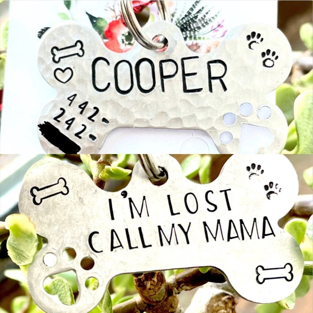 Funny Dog Tag- Dog Tag- Dog ID Tag - Hand Stamped Dog Tag - Dog ...
