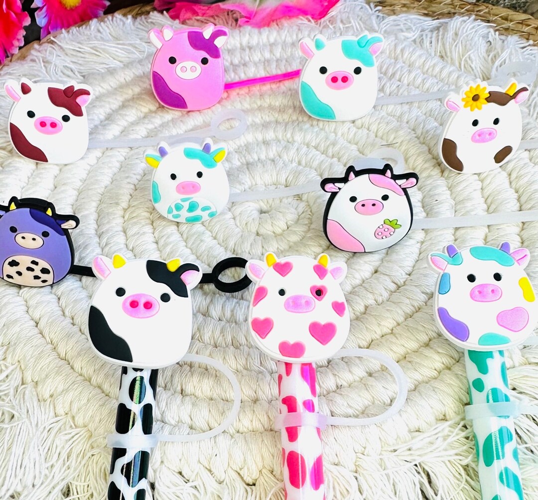 Cow Stanley Straw Topper Cow Stanley Topper Stanley Jewelry Cow Tumbler ...