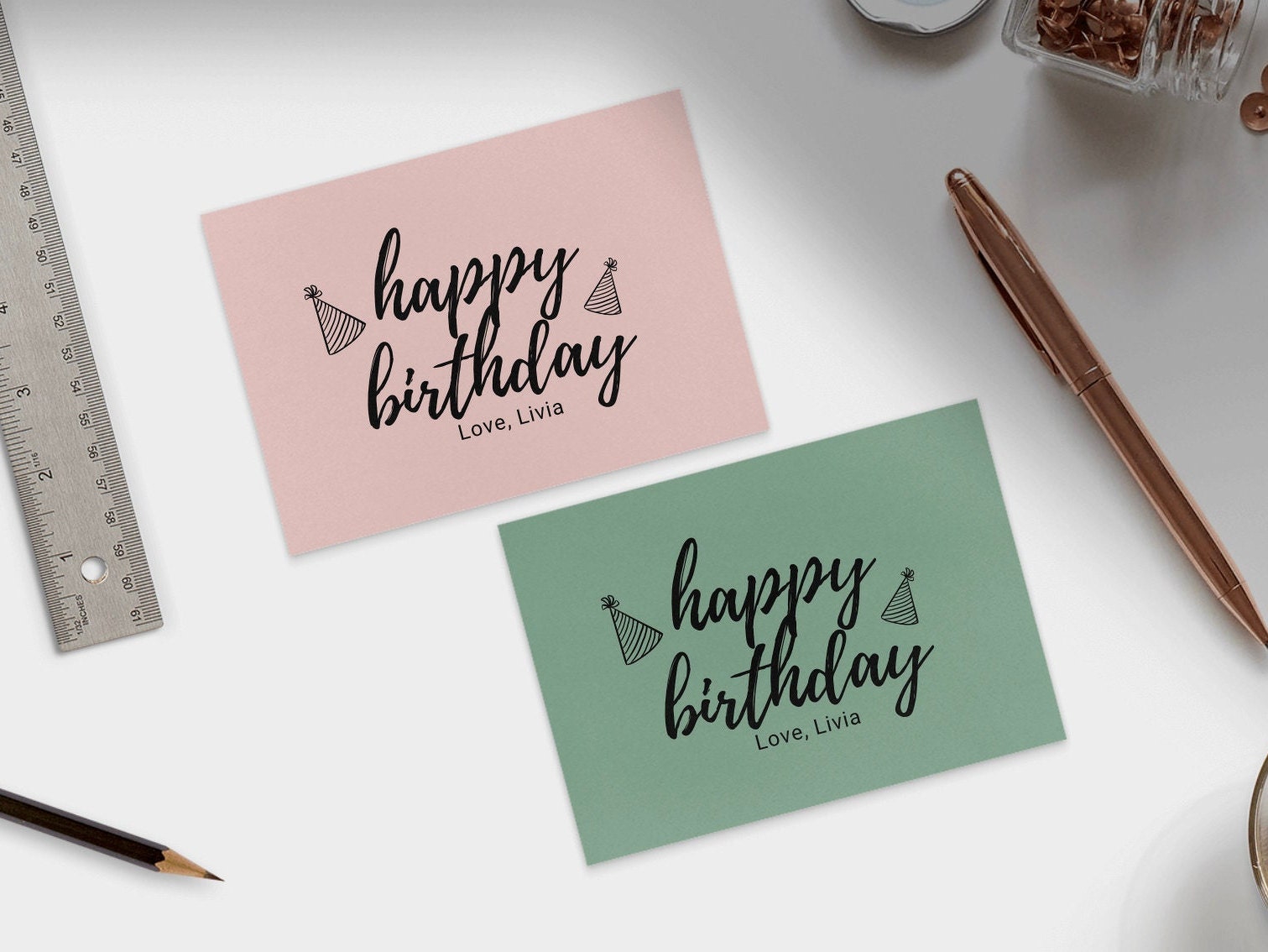 Canva-bundle: 10 Digital Printable Editable Birthday Cards 14.8x10.5 Cm ...