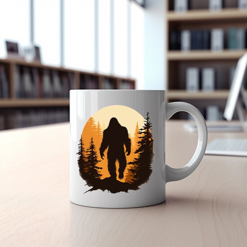 Bigfoot Clipart PNG Files for Instant Download, 12 Bigfoot Silhouette ...