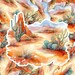 Watercolor Desert Landscape Clipart Files for Instant Download ...