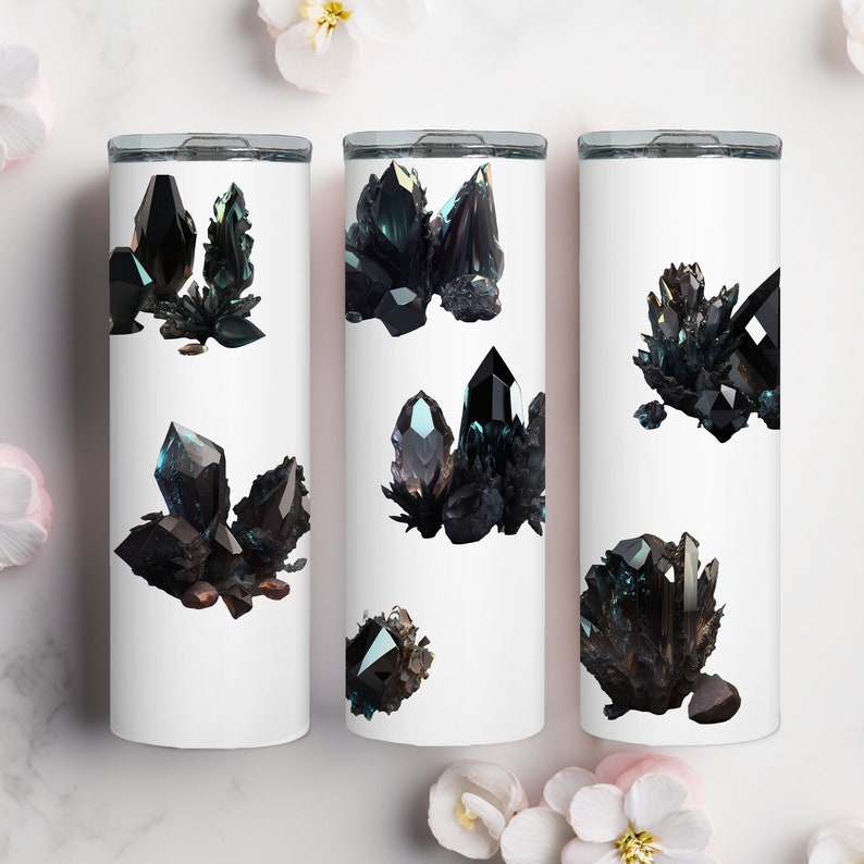 Obsidian Crystal Clipart PNG Files for Instant Download Realistic ...