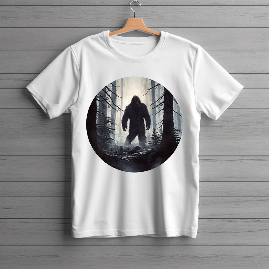 Circular Bigfoot Clipart Files for Instant Download, Bigfoot PNG Files for Scrapbooking, Bigfoot ...