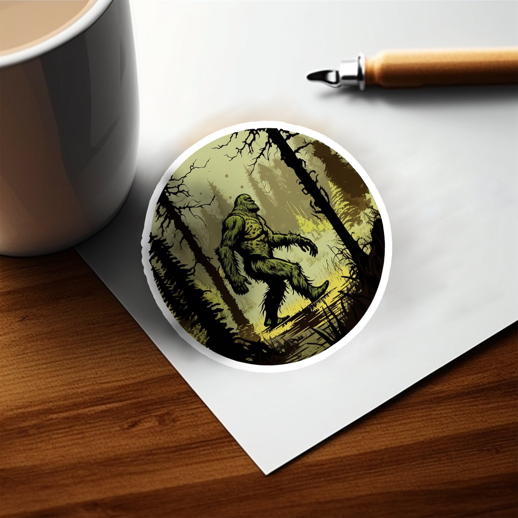 Bigfoot Clipart Files for Instant Download, 12 Bigfoot PNG Files for ...