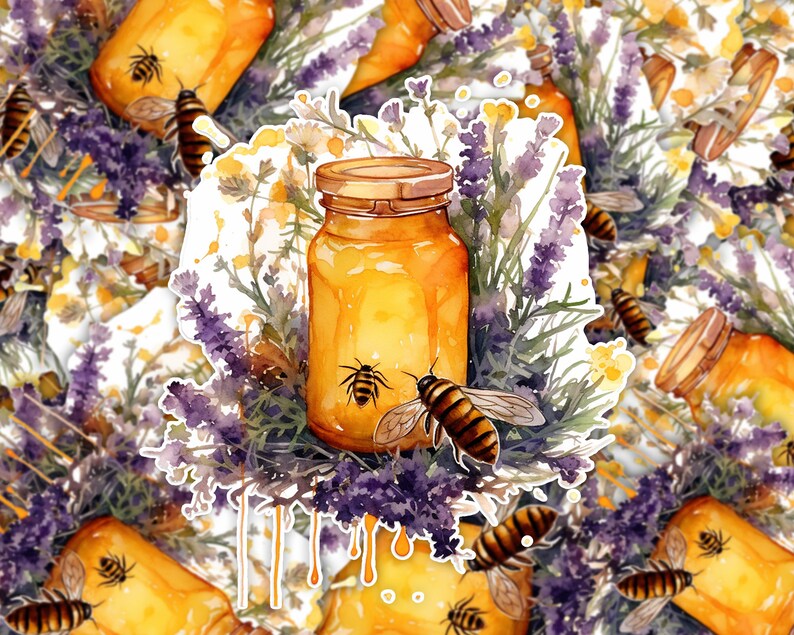 Honey Png File for Instant Download, Honey and Honey Bee Clipart for ...