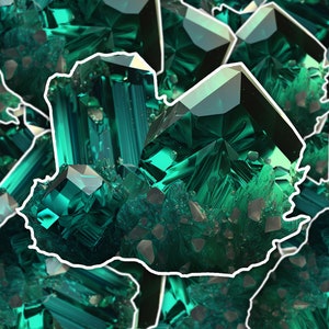 Emerald Crystal Clipart PNG Files for Instant Download Realistic ...