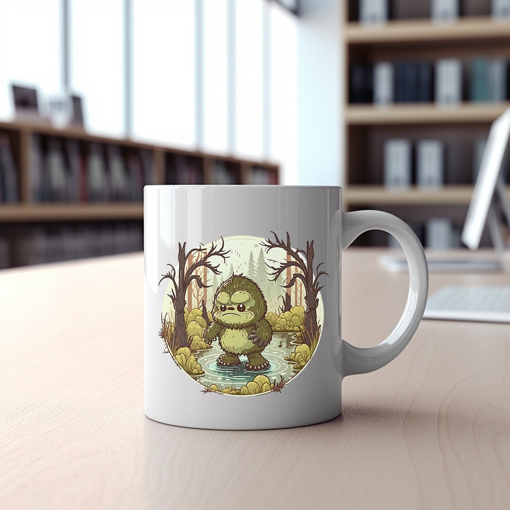 Baby Bigfoot Clipart Files, 12 Baby Sasquatch PNG Files for Stickers ...