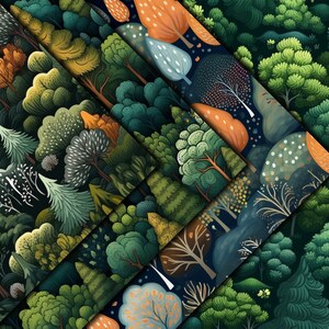 Forest Digital Paper Bundle, 20 Forest Digital Paper Designs for ...