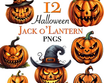 Pumpkins Halloween Jack O'lantern Cartoon Pumpkin Clipart - Etsy