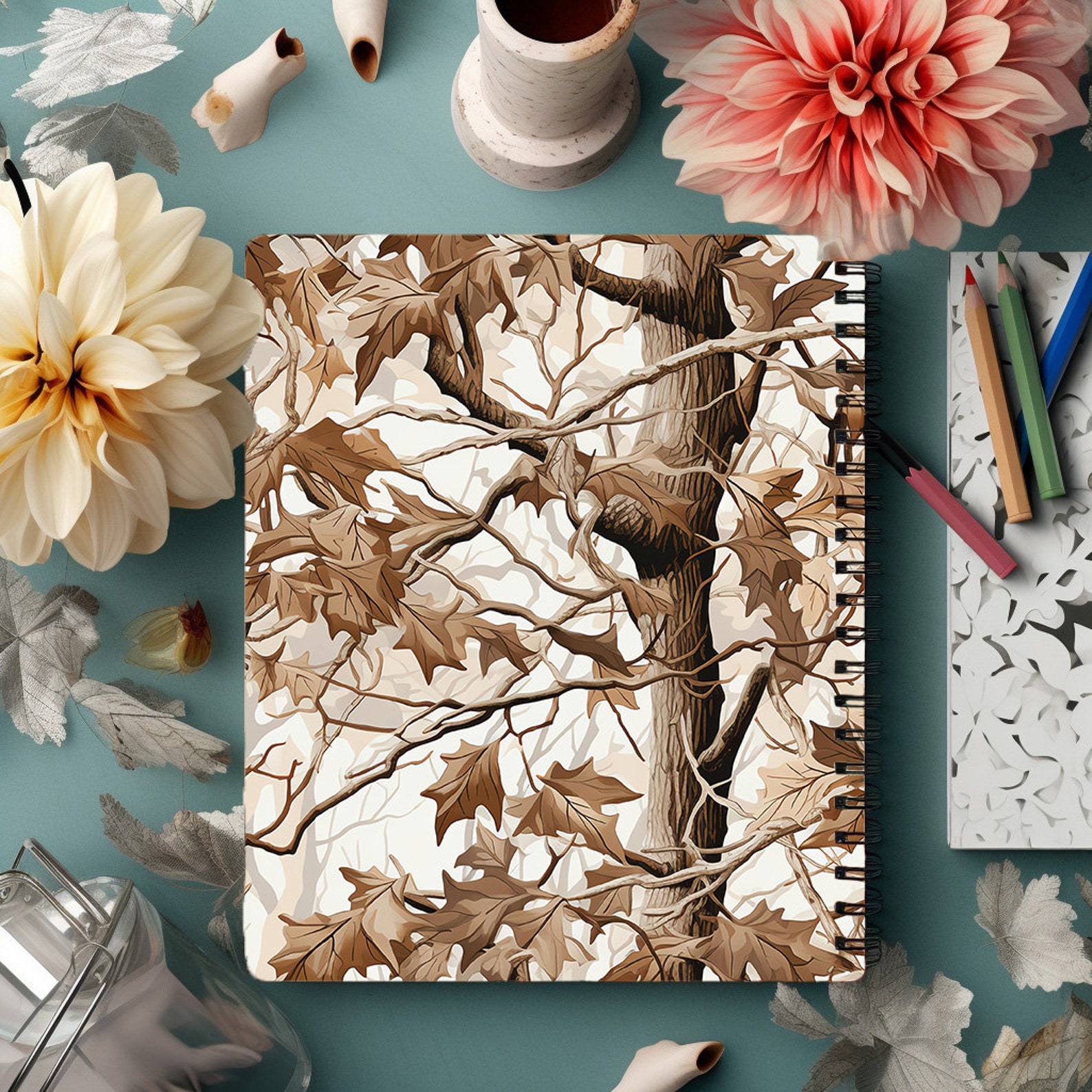 Camouflage Digital Paper Bundle, 20 Seamless Forest Camo Digital Paper ...