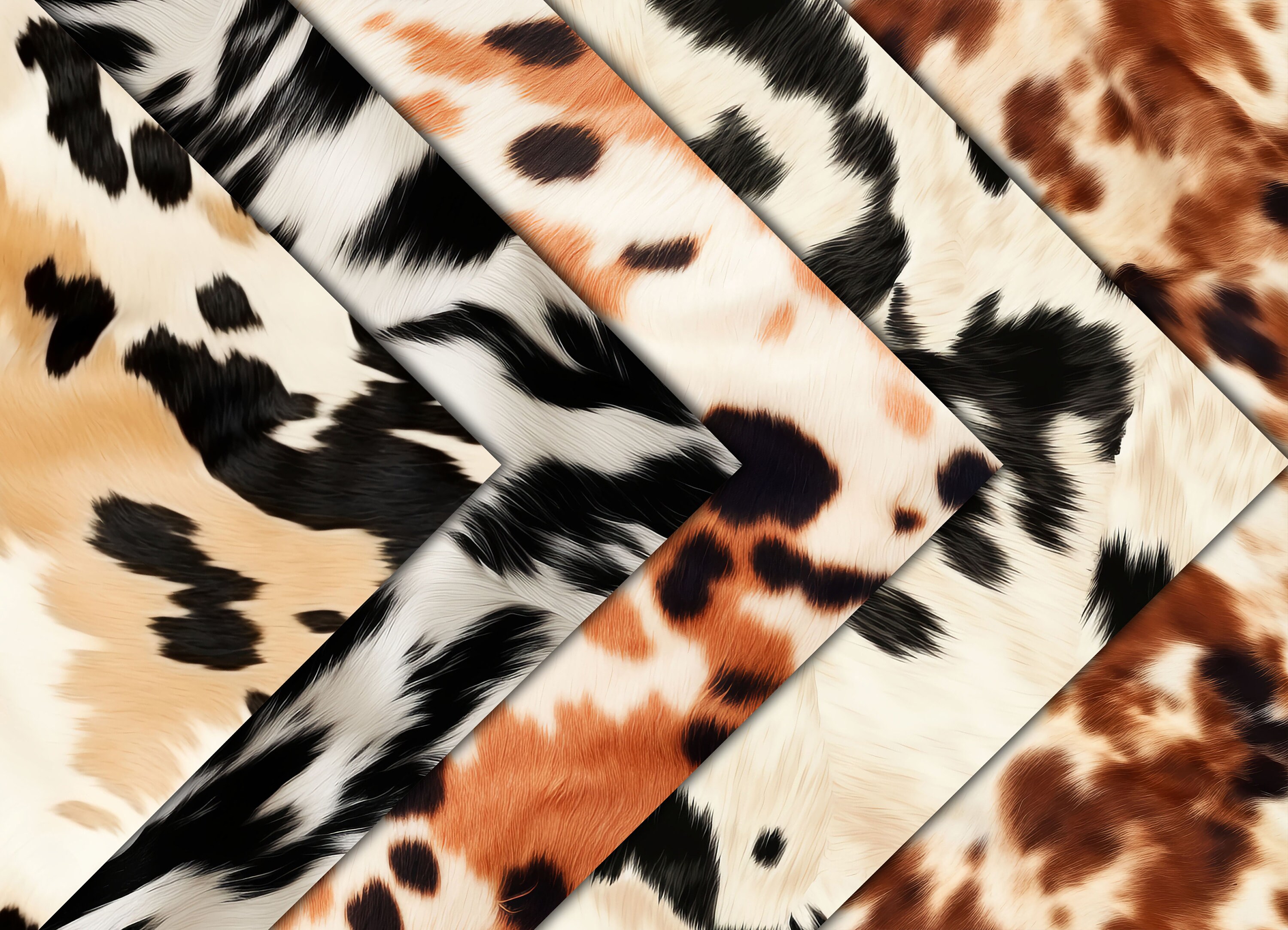 Cow Print Seamless Digital Paper Bundle 20 Seamless Cattle - Etsy