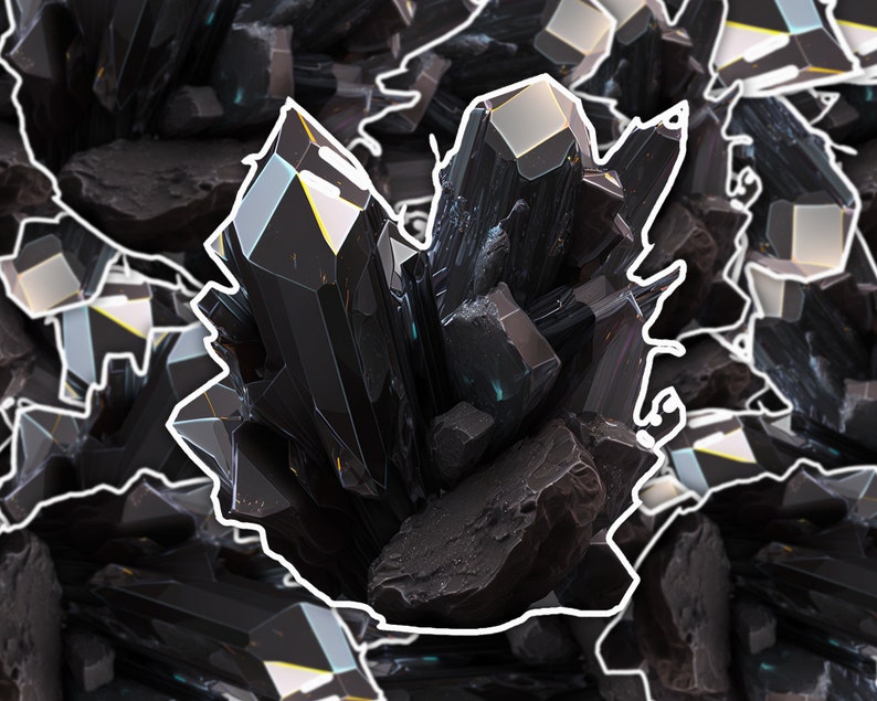 Onyx Crystal Clipart PNG Files for Instant Download Realistic Onyx ...