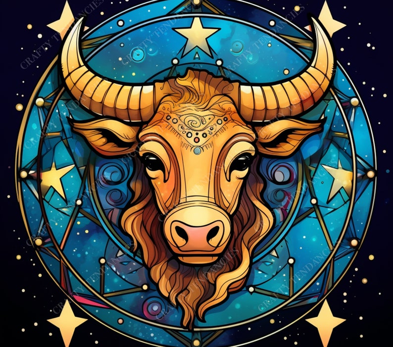 Taurus Zodiac Sign Tumbler Wrap Designs, Taurus Themed Tumbler Wraps ...