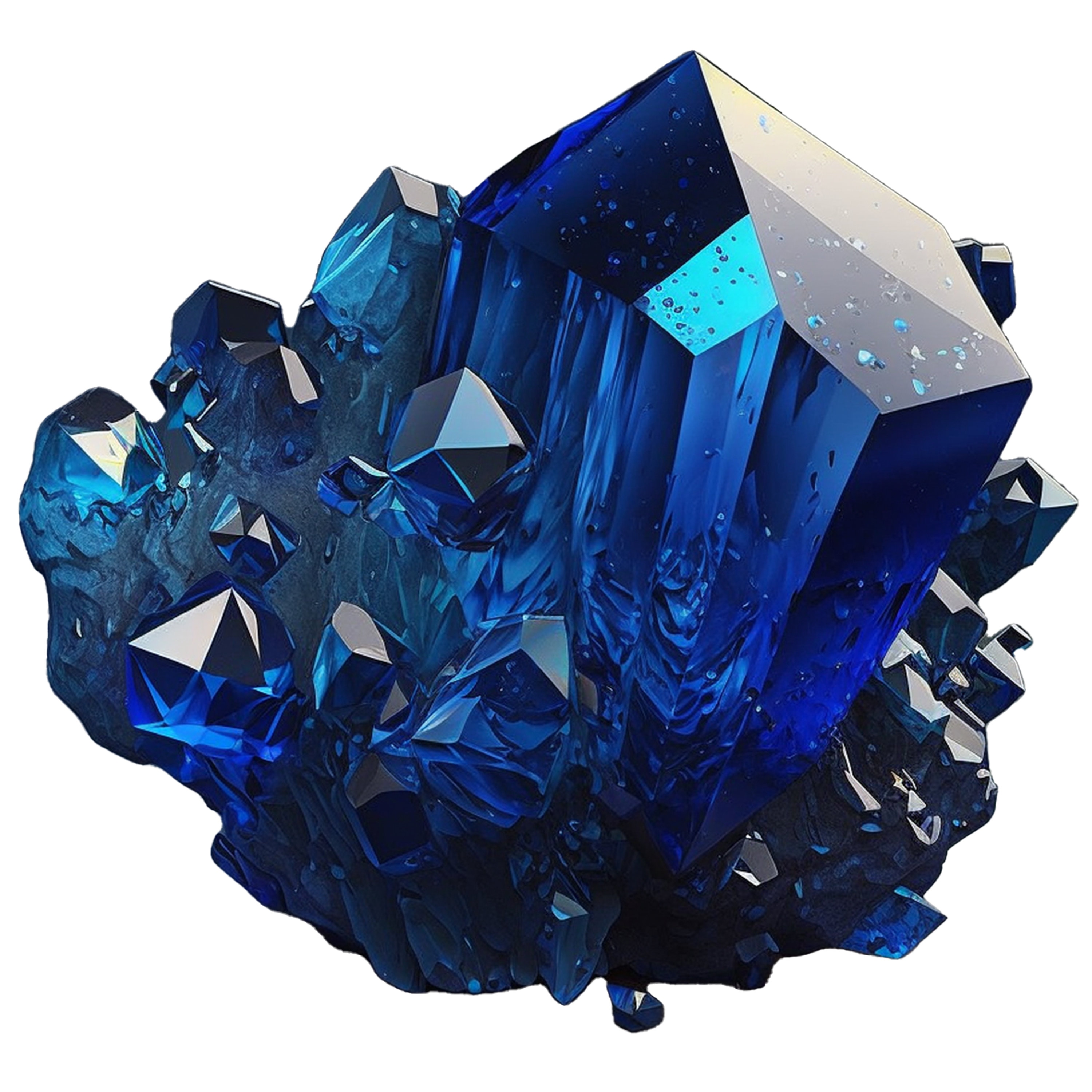 Sapphire Crystal Clipart PNG Files for Instant Download Realistic ...