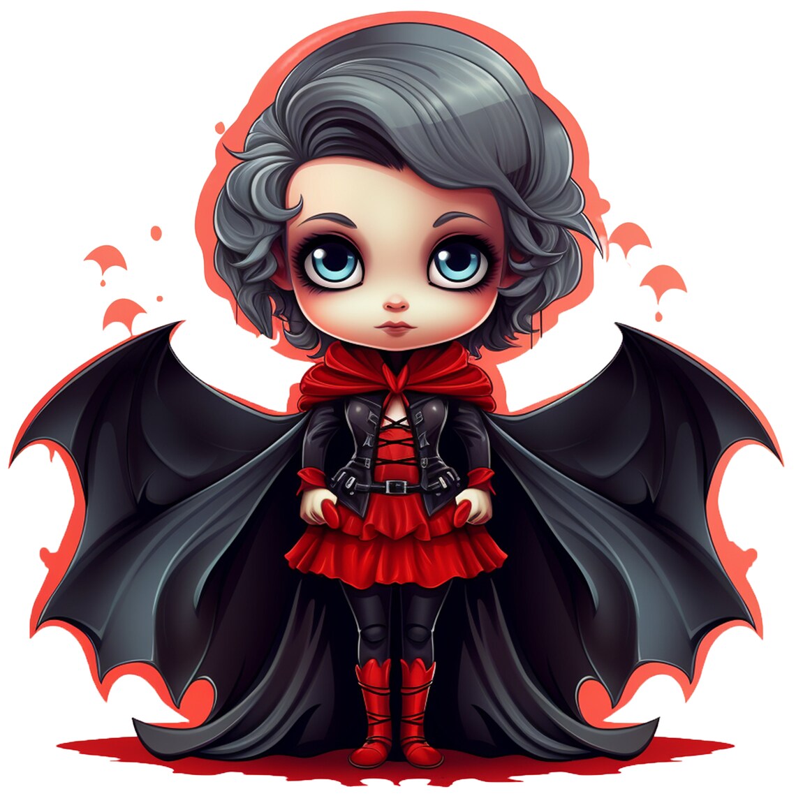 Cute Halloween Monster Clipart Files for Instant Download, Halloween ...