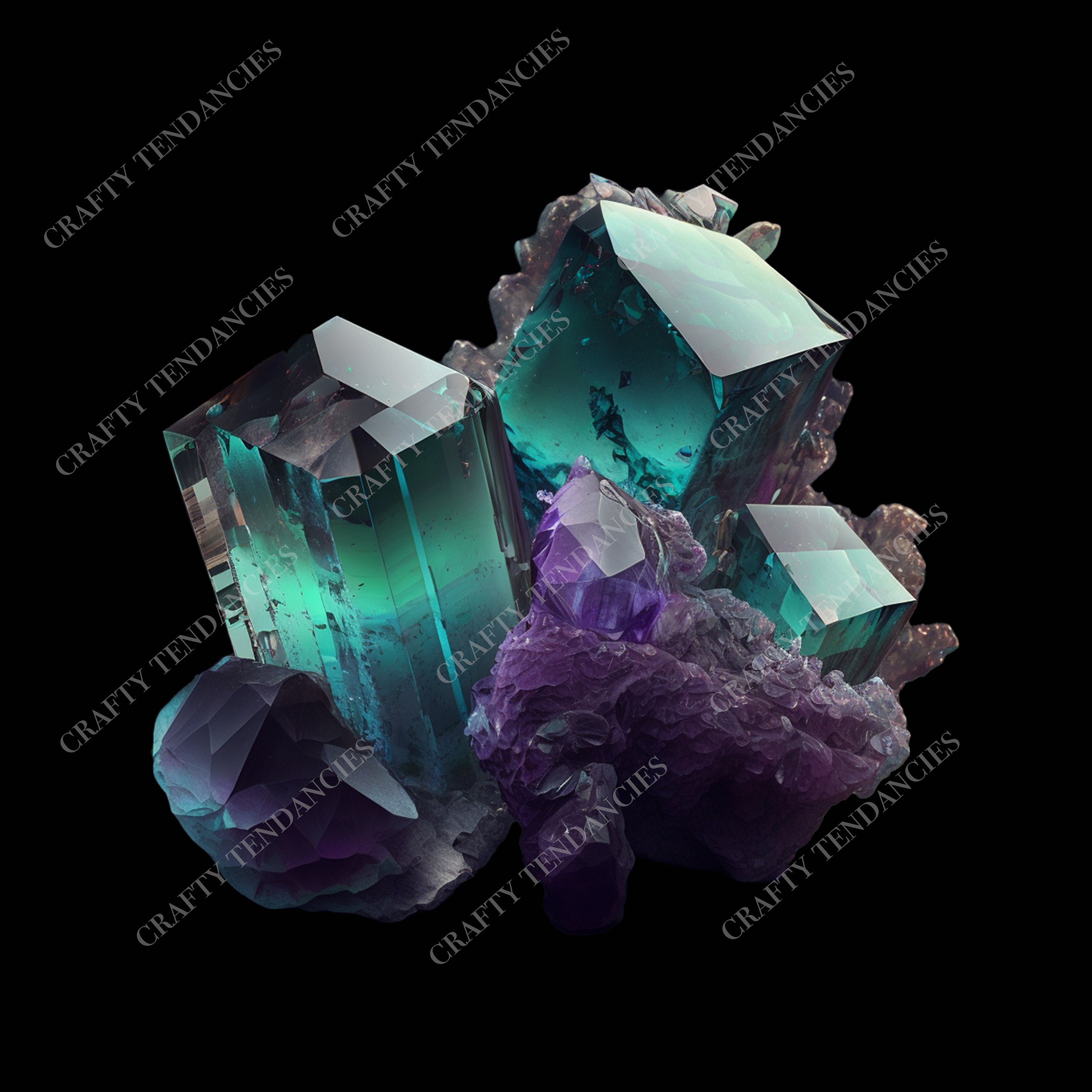 Crystal Clipart PNG Files for Instant Download Realistic - Etsy