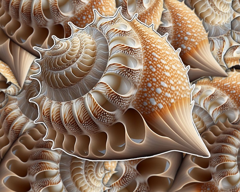 Sea Shell Clipart PNG Files for Instant Download Realistic Sea Shell ...