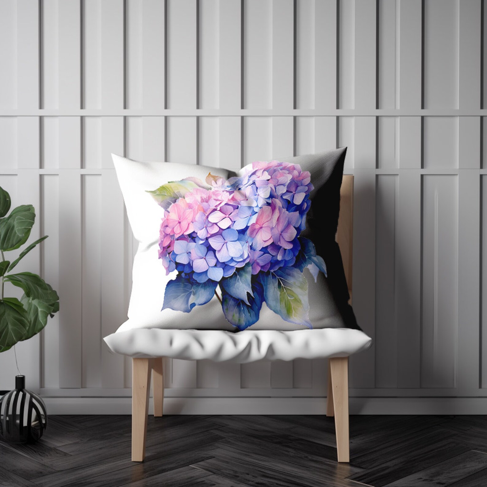 Hydrangea Flower Clipart for Digital Download, Watercolor Hydrangea Designs for Sticker or ...