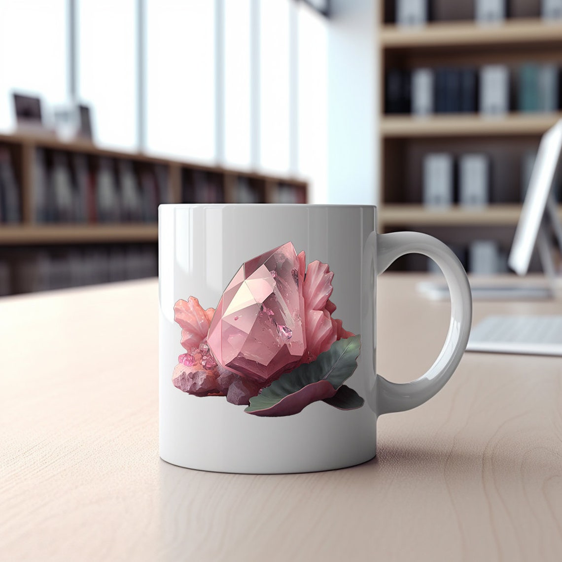 Rose Quartz Clipart PNG Files for Instant Download Realistic Quartz ...