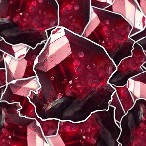 Ruby Crystal Clipart PNG Files for Instant Download Realistic Ruby ...