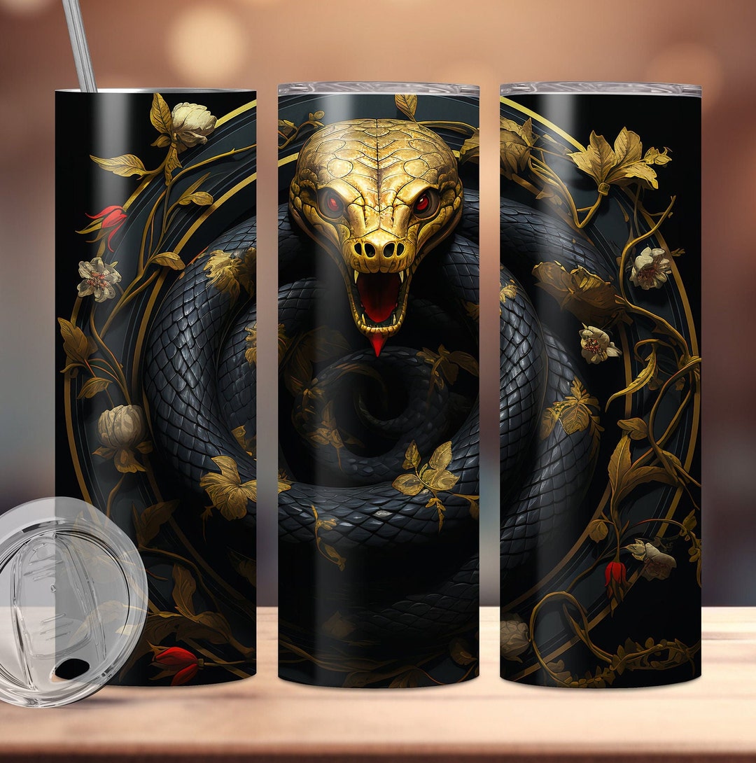 Mystical Snake Tumbler Wrap for 20oz Skinny Tumblers, Snake Sublimation ...