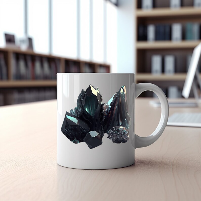 Obsidian Crystal Clipart PNG Files for Instant Download Realistic ...