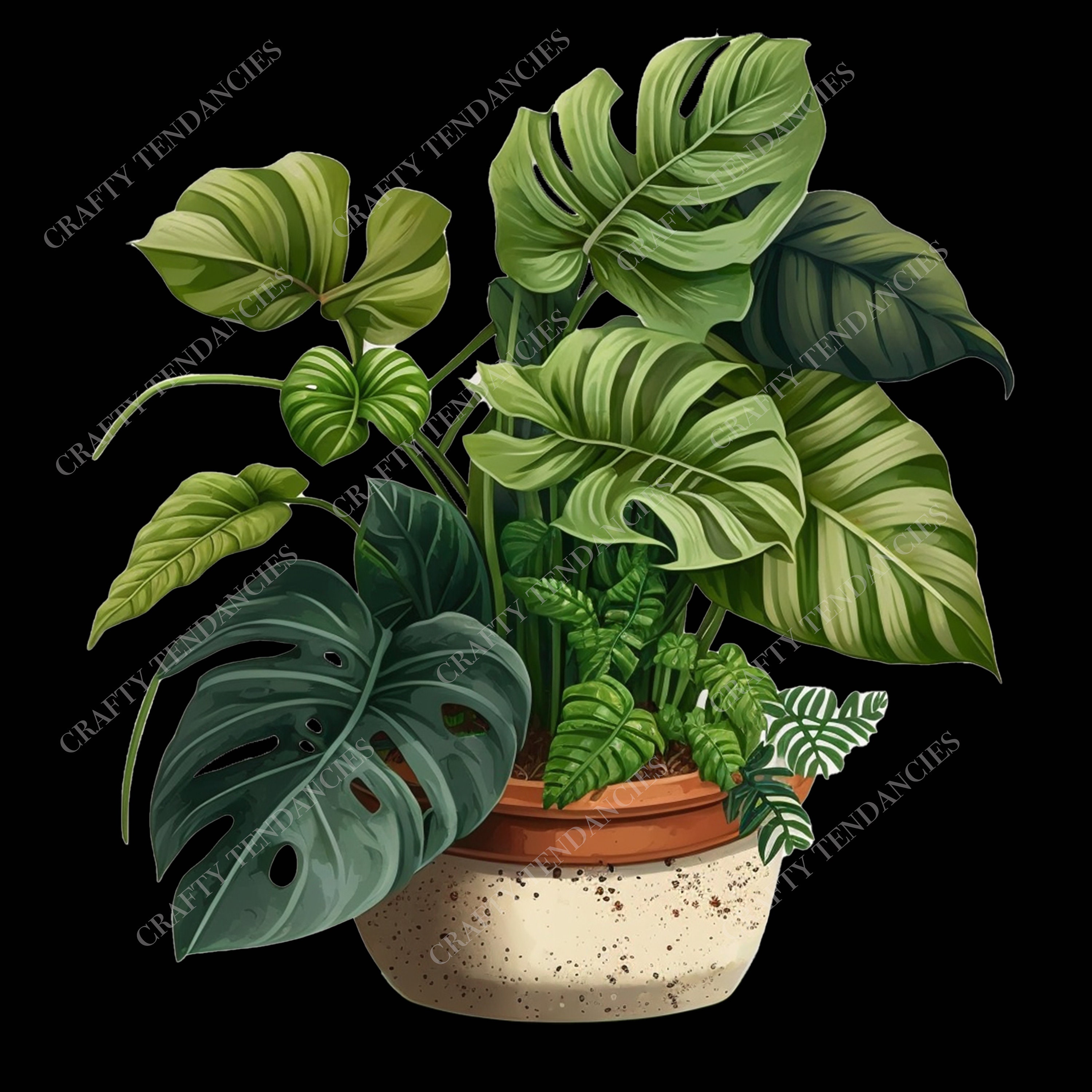 House Plant Clipart PNG Files for Instant Download Realistic - Etsy