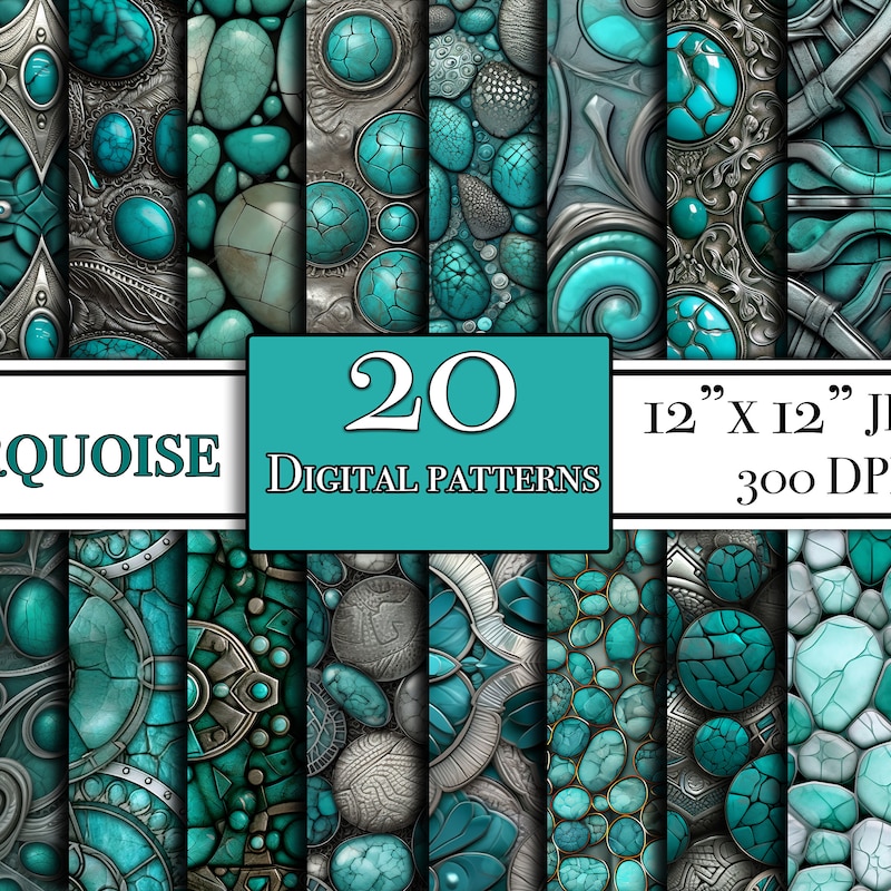 Turquoise Clipart - Etsy