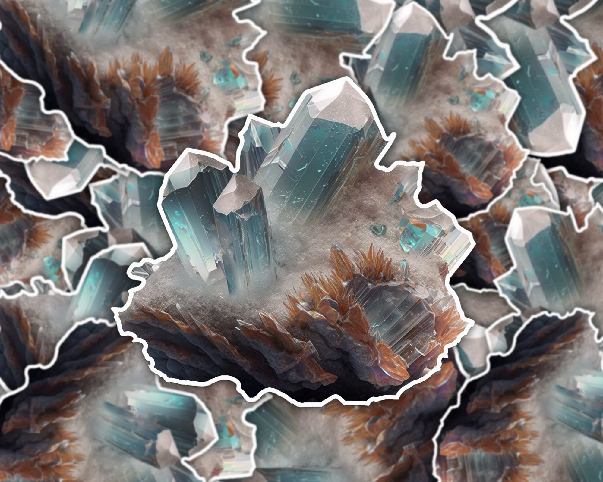 Quartz Crystal Clipart PNG Files for Instant Download Realistic Quartz ...