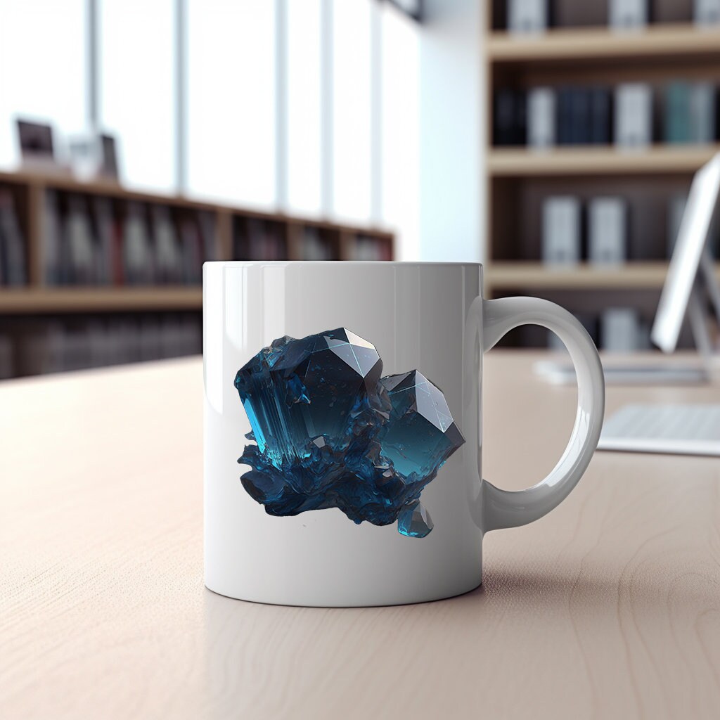 Sapphire Crystal Clipart PNG Files for Instant Download Realistic ...