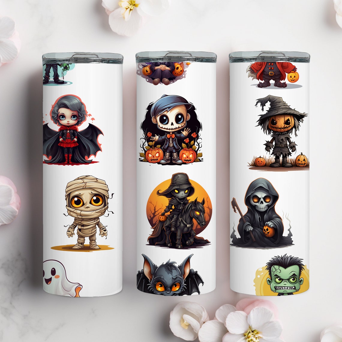 Cute Halloween Monster Clipart Files for Instant Download, Halloween ...