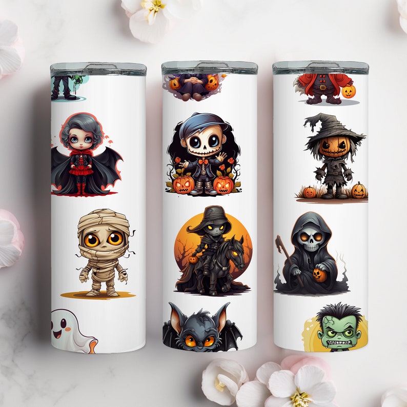 Cute Halloween Monster Clipart Files for Instant Download, Halloween ...