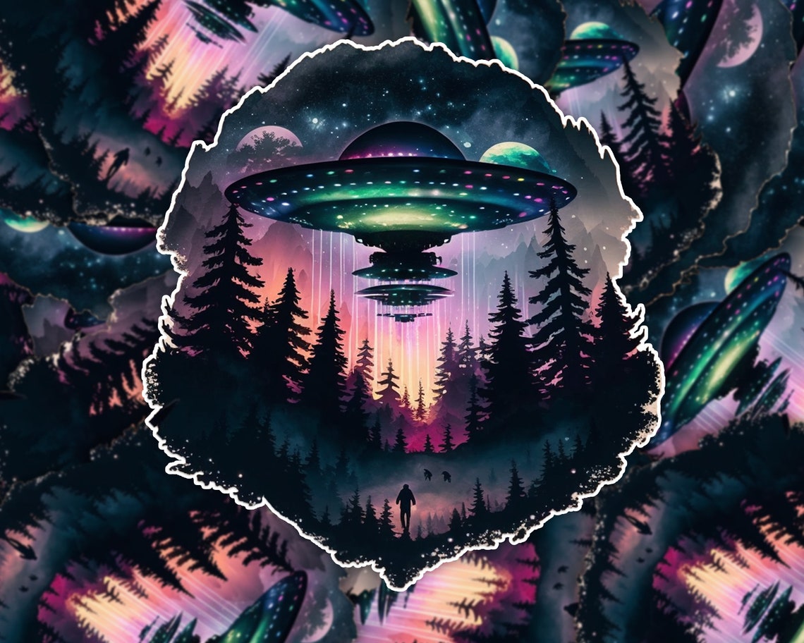 UFO Clipart PNG Files for Instant Download Watercolor Ufo - Etsy