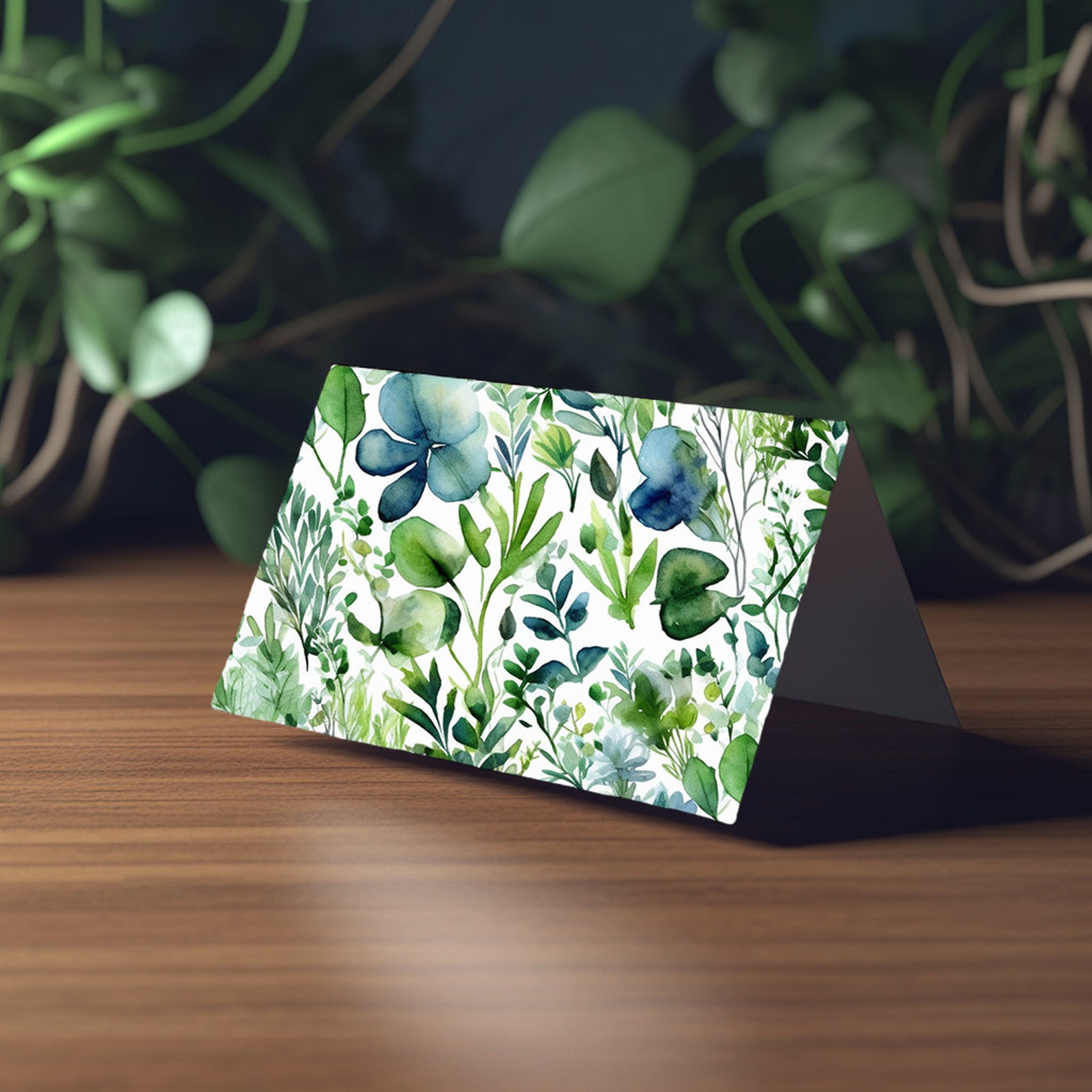 Greenery and Foliage Digital Paper Bundle, 20 Watercolor Greenery ...