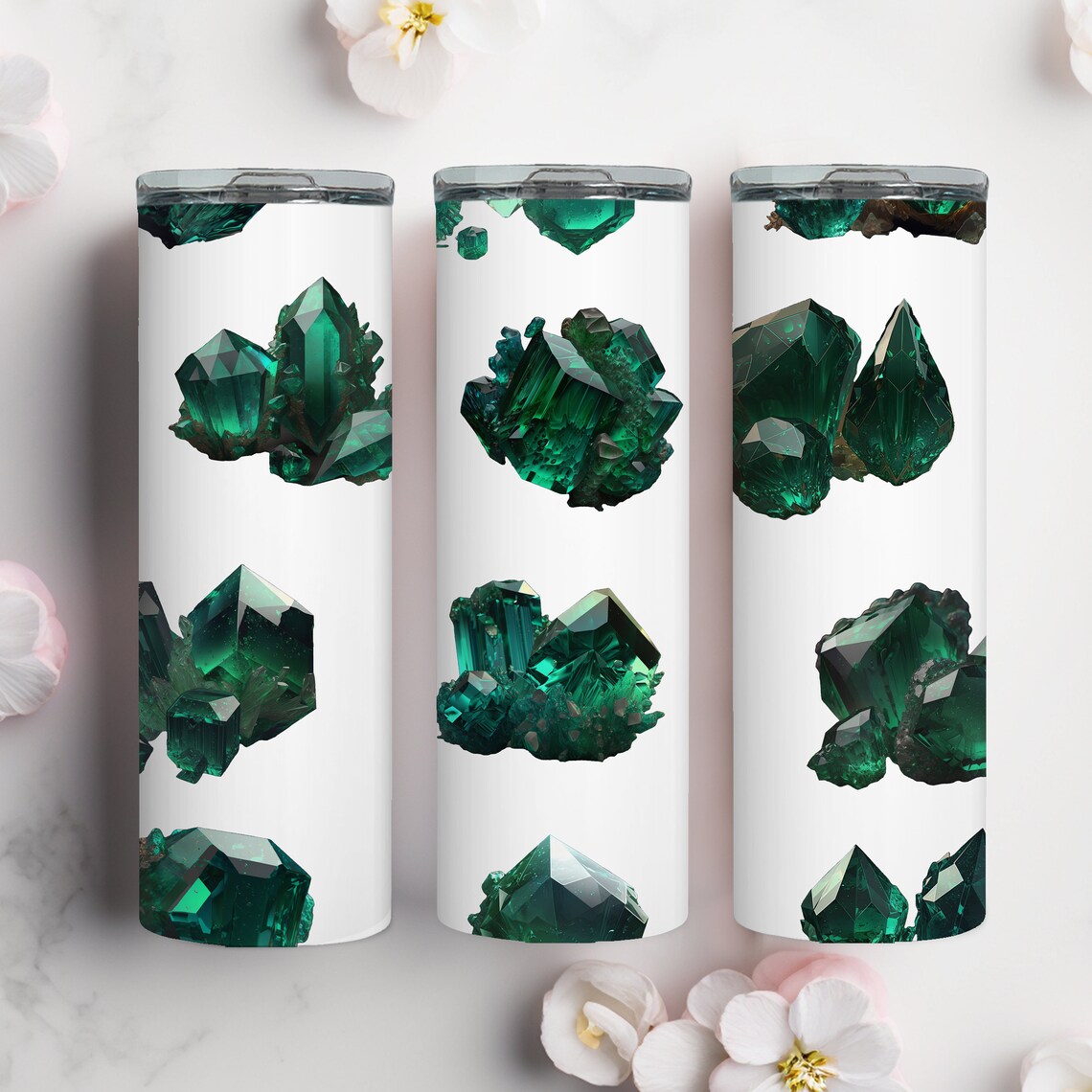 Emerald Crystal Clipart PNG Files for Instant Download Realistic ...