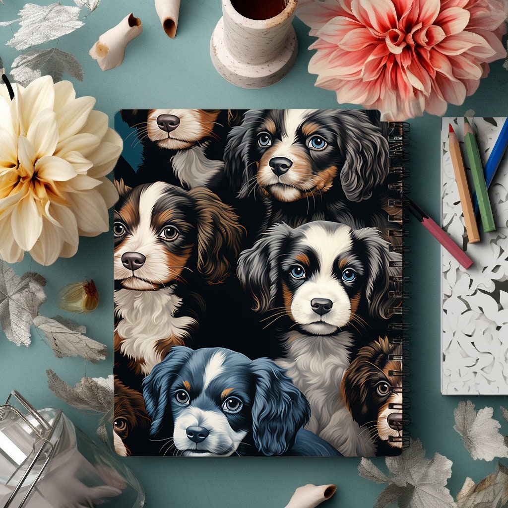 Puppy Digital Paper Bundle, 20 Dog Digital Paper Designs for ...