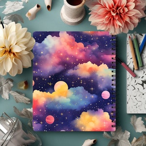 Space Watercolor Seamless Digital Paper Bundle, 20 Seamless Celestial ...