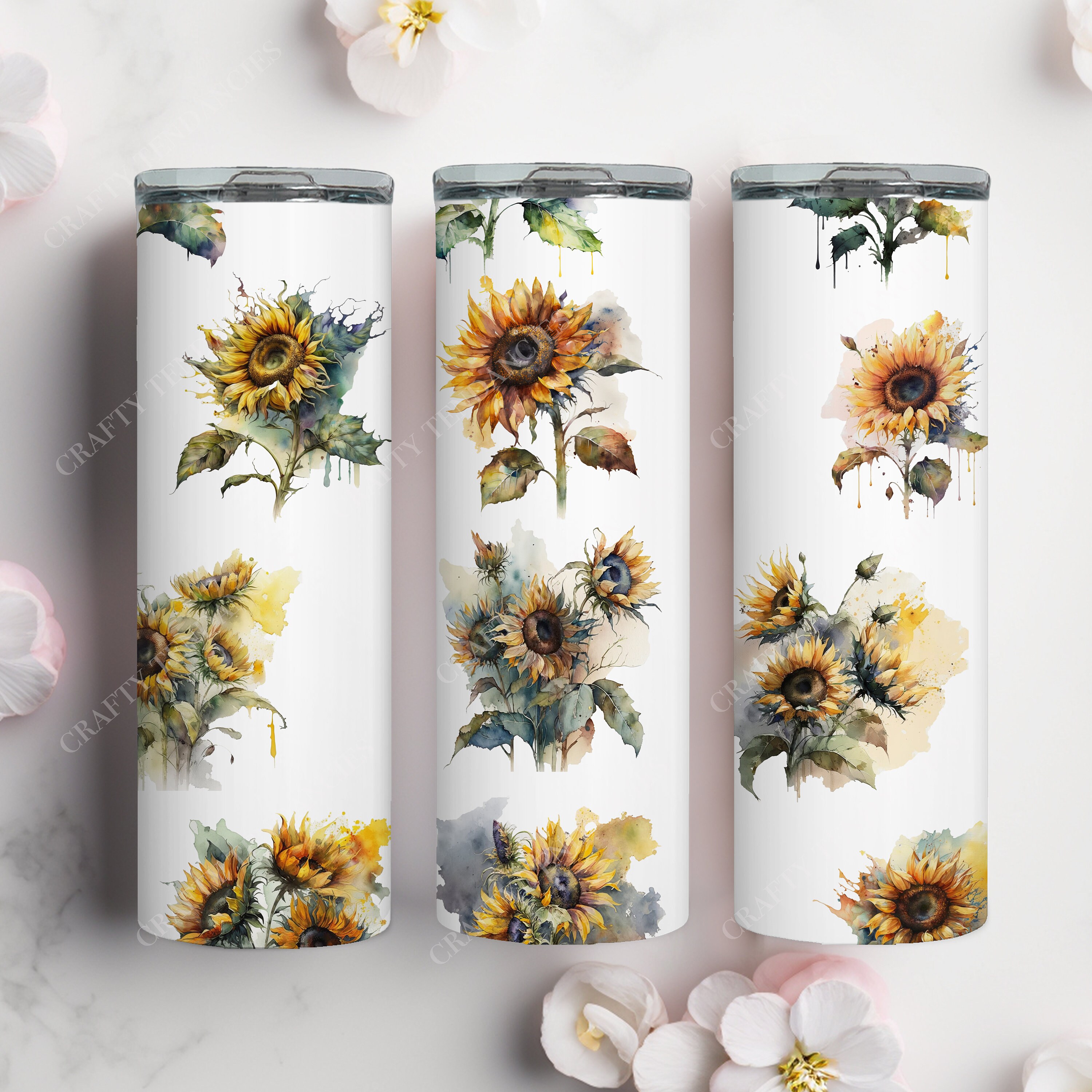 Watercolor Sunflower PNG Files for Instant Download Sunflower - Etsy