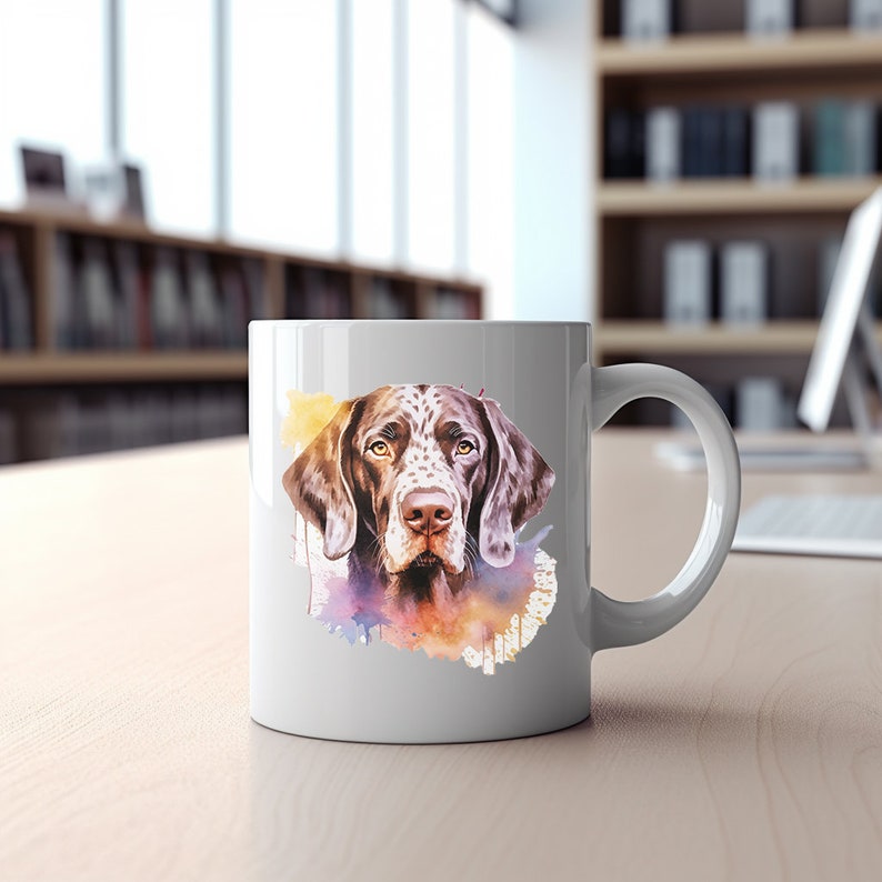 German Pointer Dog Clipart PNG Files for Digital Download, Pointer Dog ...