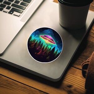 UFO Clipart PNG Files for Instant Download, UFO Sticker Design, Alien ...