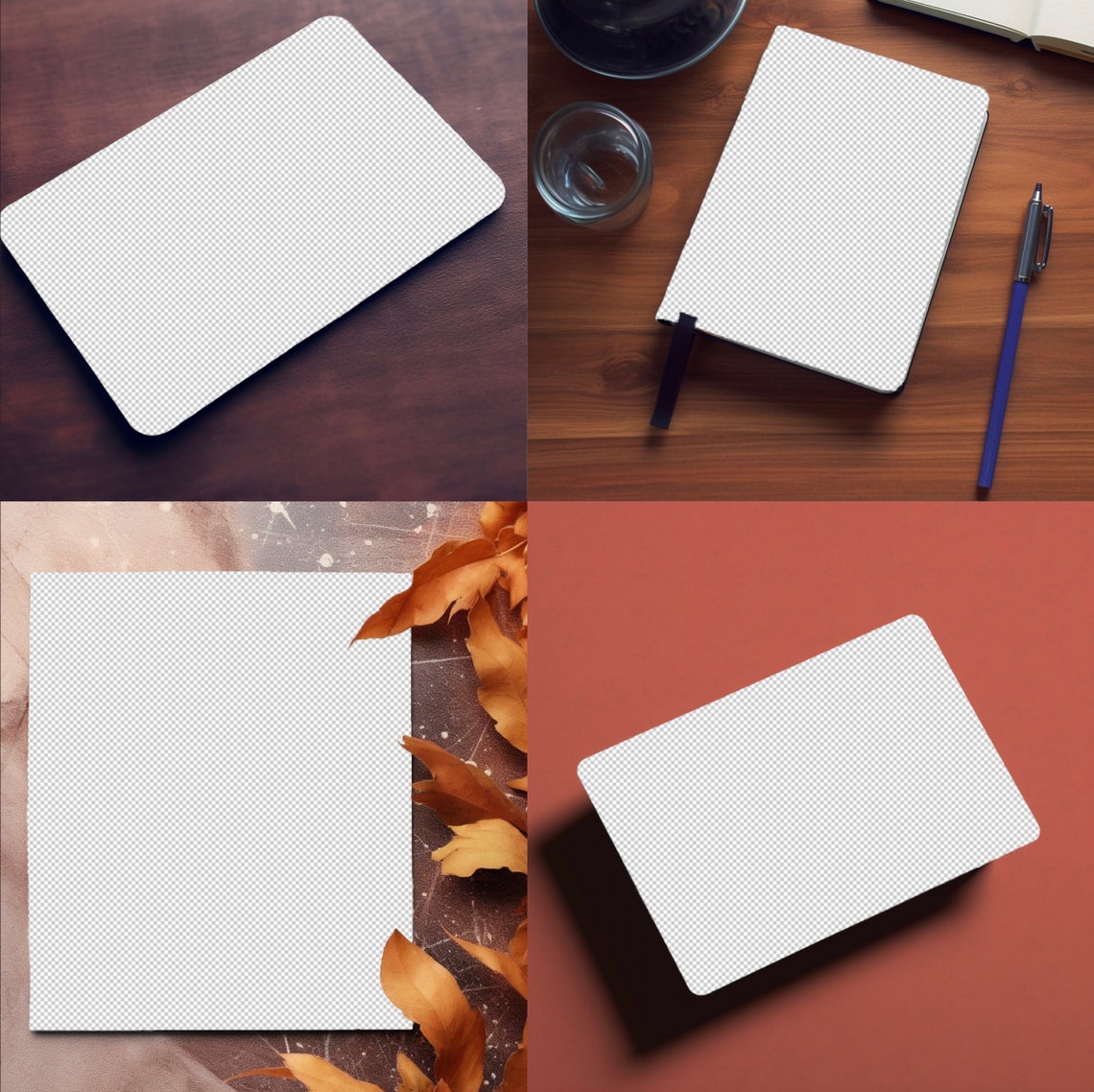 10 Digital Paper Mockup Scenes in PNG Format, Digital Paper and Design ...