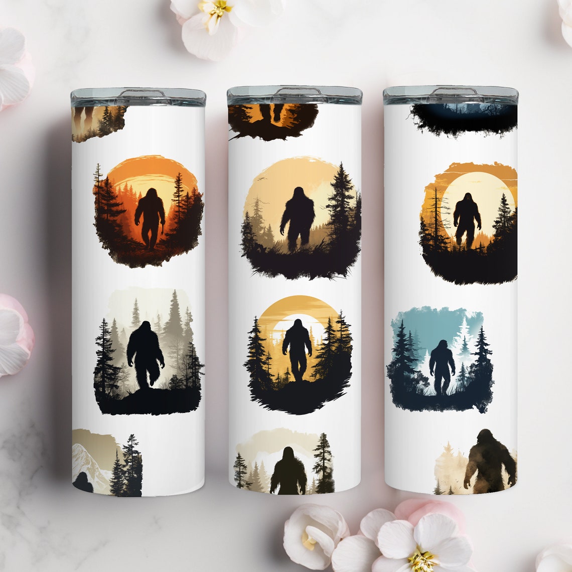 Bigfoot Clipart PNG Files for Instant Download, 12 Bigfoot Silhouette ...