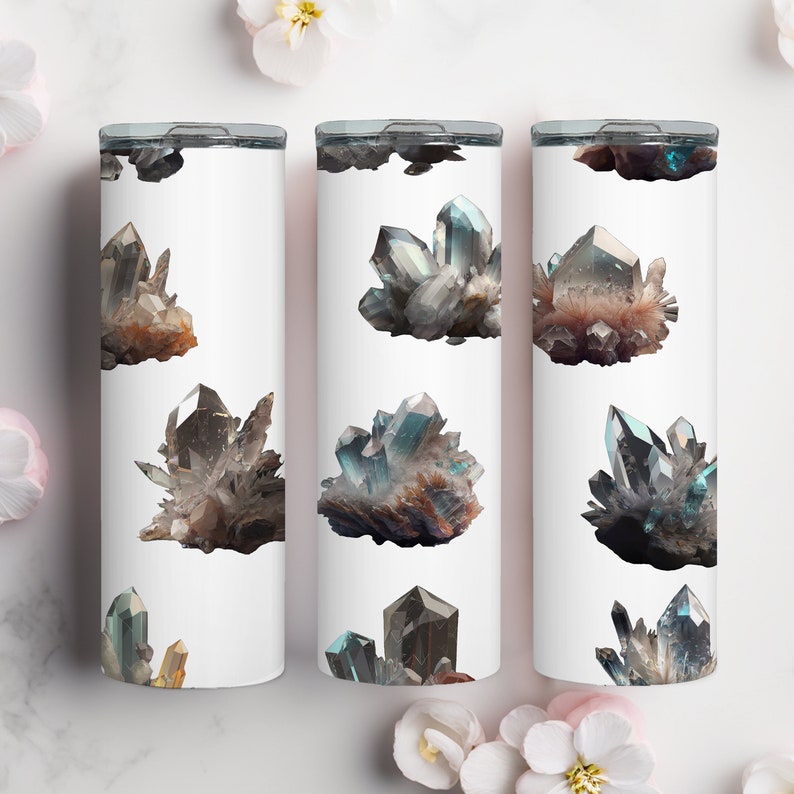 Quartz Crystal Clipart PNG Files for Instant Download Realistic Quartz ...